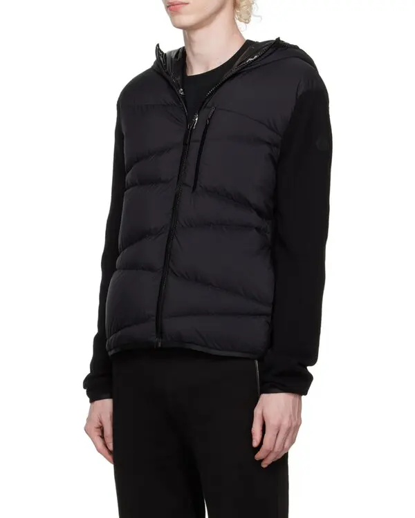Moncler Padded Wool Zip-up Hooded Down Jacket