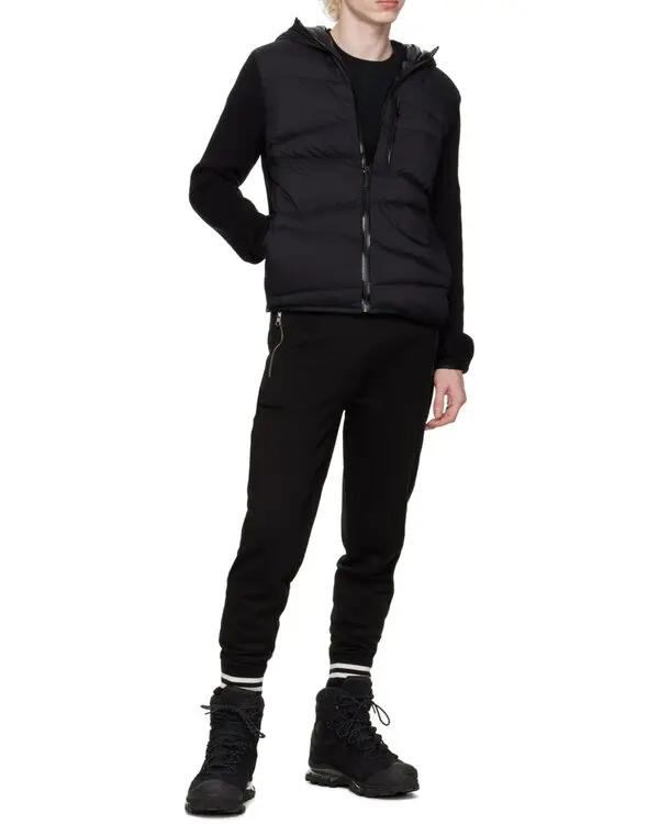 Moncler Padded Wool Zip-up Hooded Down Jacket