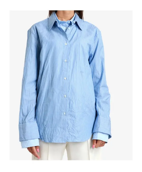 N.21 Layered Striped Cotton Shirt