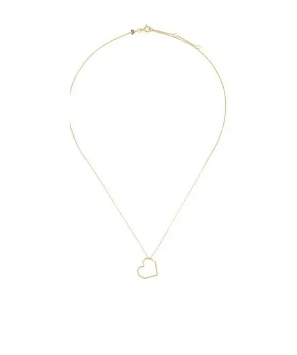 ALIITA Logo Heart Necklace - White