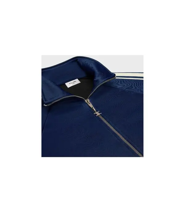 Celine Track Jacket In Vintage Double Jersey