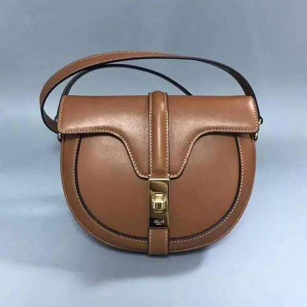 Celine Small Besace 16 Bag In Natural Calfskin - Tan