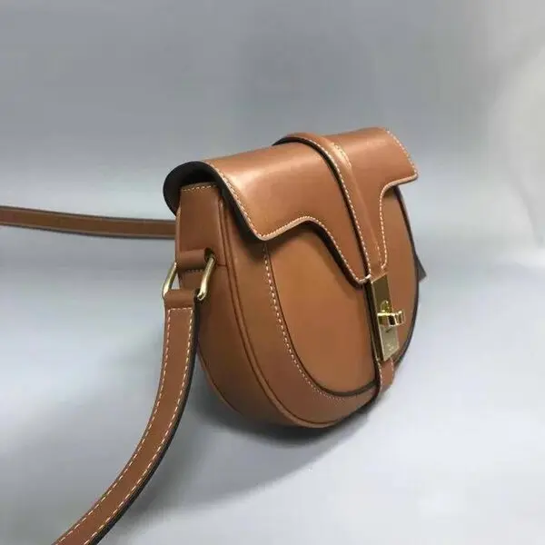 Celine Small Besace 16 Bag In Natural Calfskin - Tan