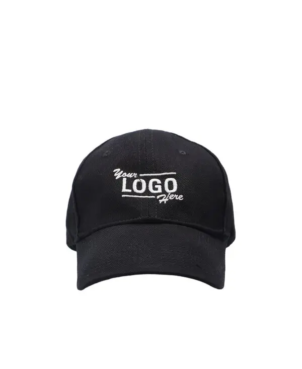 Balenciaga Logo Baseball Cap - Black