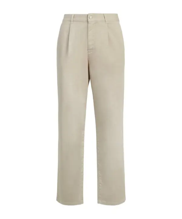 Missoni Logo Embroidered Mid-rise Pleated Chinos