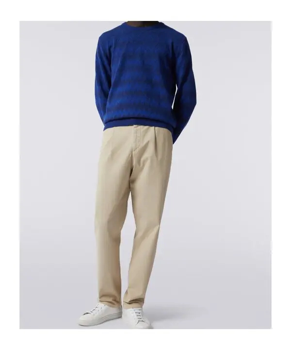 Missoni Logo Embroidered Mid-rise Pleated Chinos