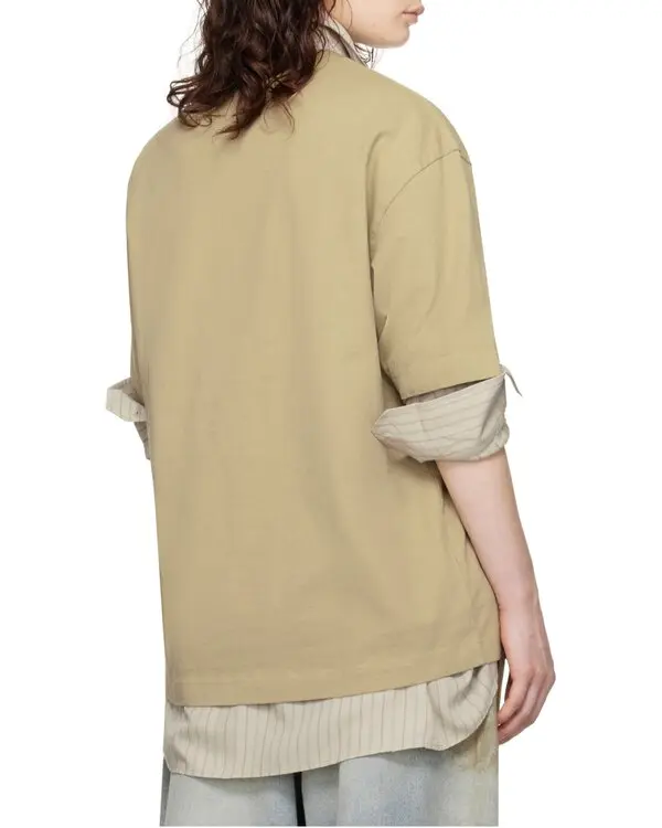 Acne Studios Logo Studded Crewneck T-shirt