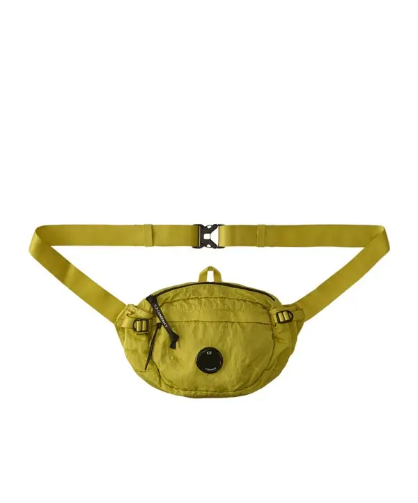 C.P. COMPANY Lens Detailed Belt Bag - Antique Moss Yellow