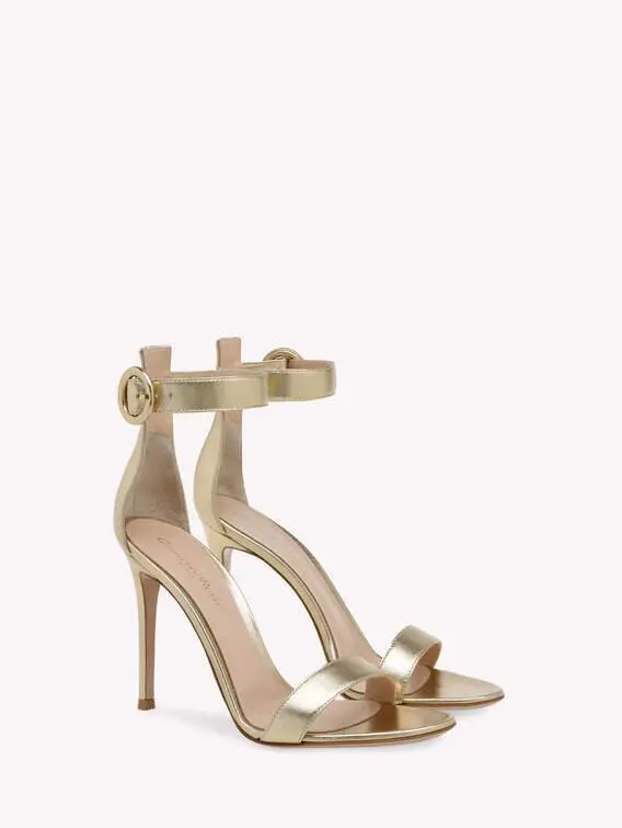 GIANVITO ROSSI Portofino Buckle-strapped Heeled Sandals - Nude