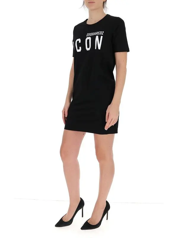 Dsquared2 Icon" Printed Crewneck T-shirt Dress