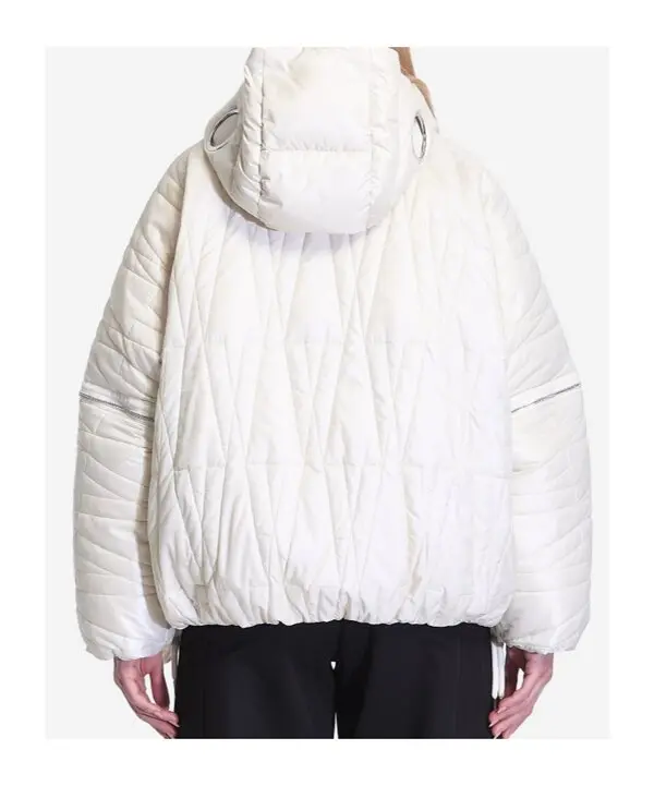Moncler Long Sleeved Down Jacket With Hood