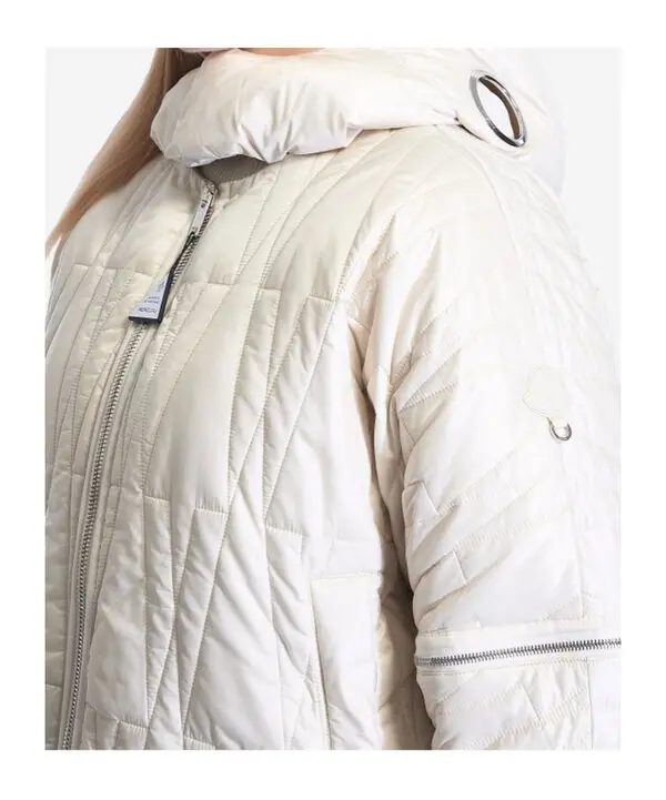 Moncler Long Sleeved Down Jacket With Hood