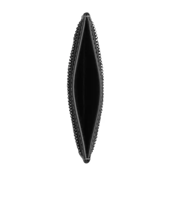 COACH Beaded-detail Card Holder - Black