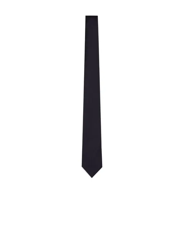 Emporio Armani Classic Pointed-tip Tie - Black
