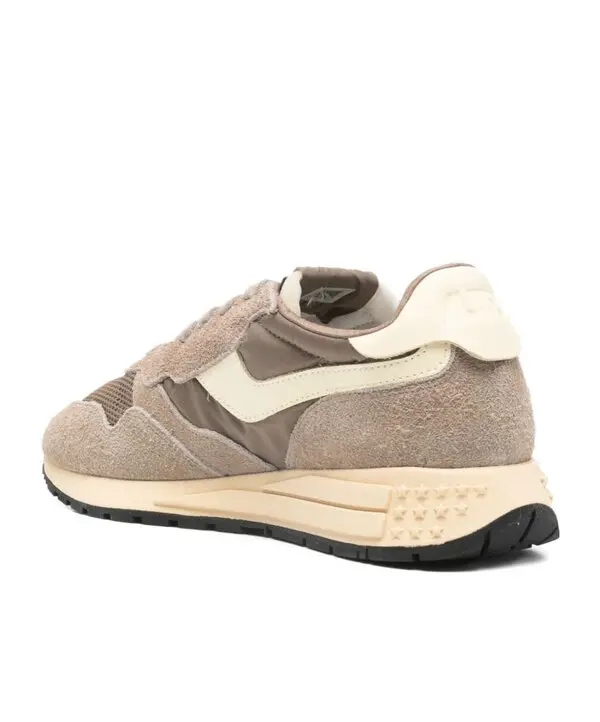 AUTRY Reelwind Suede Panelled Sneakers - Nude