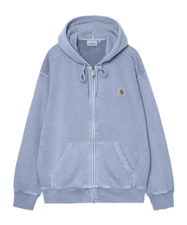 Carhartt Work In Progress Zip Up Hoodie - Soft Blue