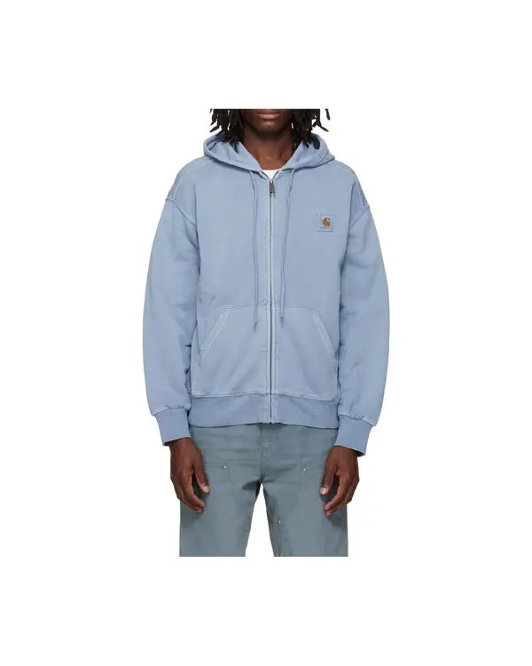 Carhartt Work In Progress Zip Up Hoodie - Soft Blue