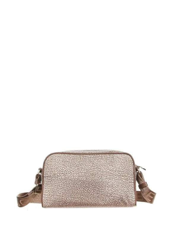 Borbonese Zipped Small Camera Bag - Nude