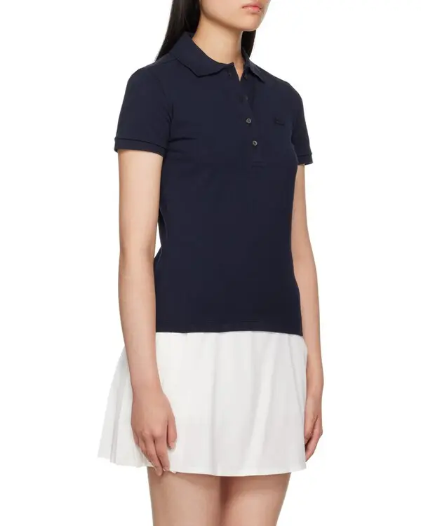 Lacoste L.12.d Slim Fit Stretch Mini Piqué Polo Shirt