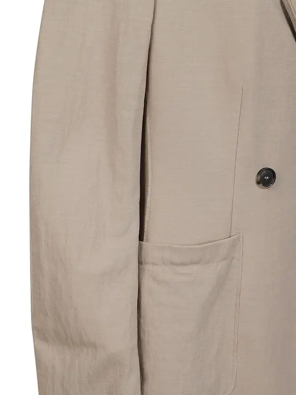 Harris Wharf London Double-breasted Patch-pocket Blazer