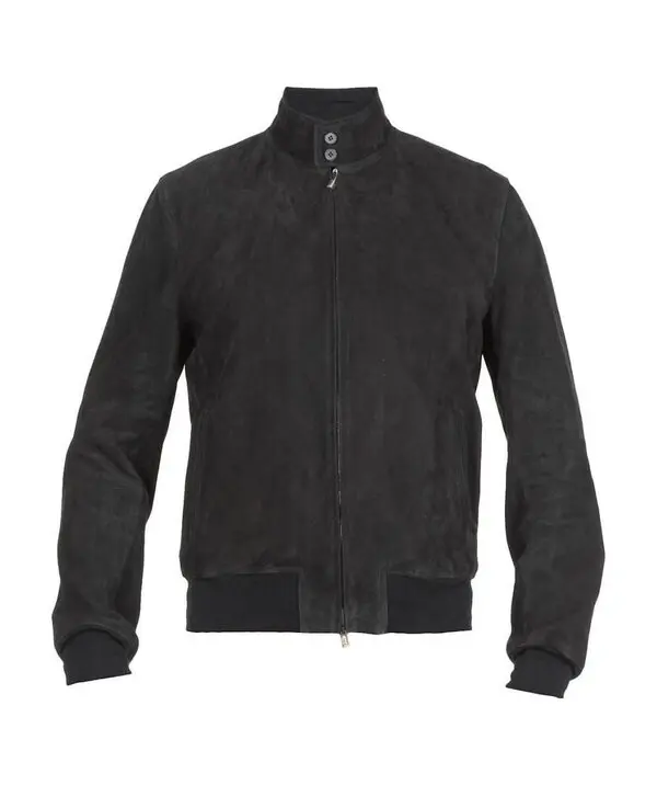 STEWART Zippered Casual Jacket - Black
