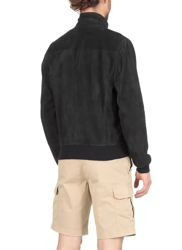 STEWART Zippered Casual Jacket - Black