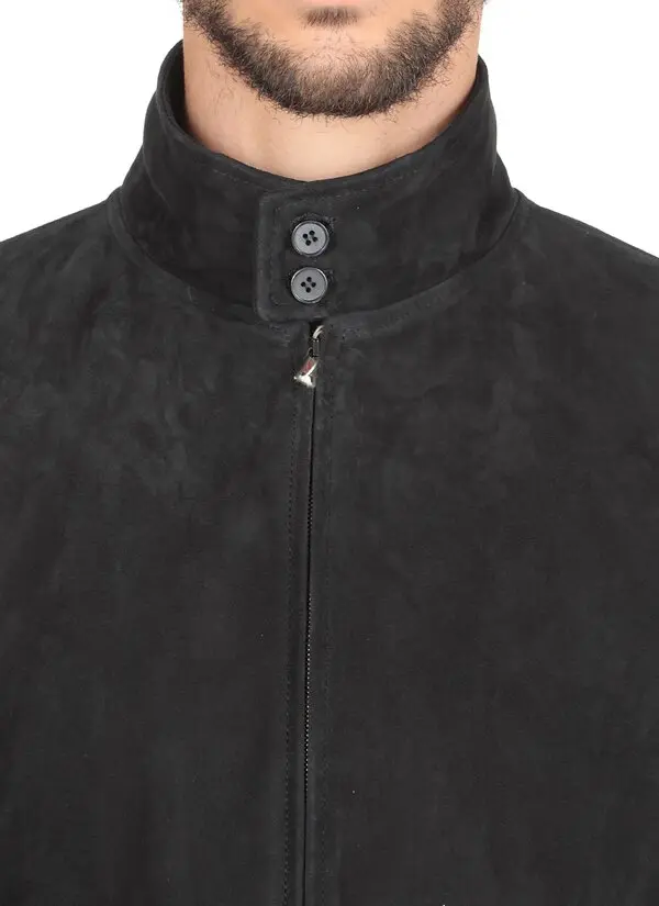 STEWART Zippered Casual Jacket - Black