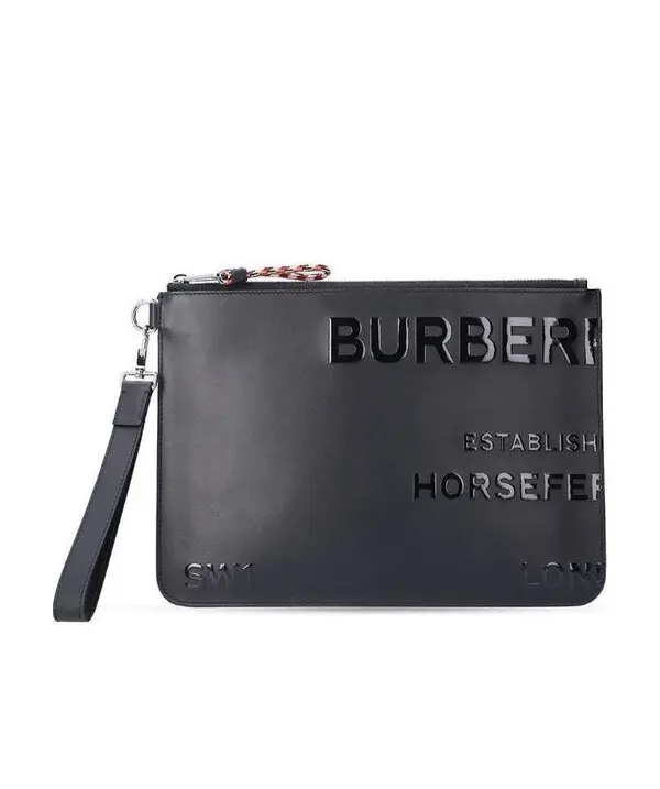 Burberry Horseferry Print Pouch - Black