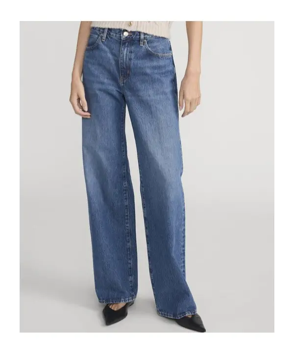 FRAME Stroll Wide-leg Jeans - Partridge