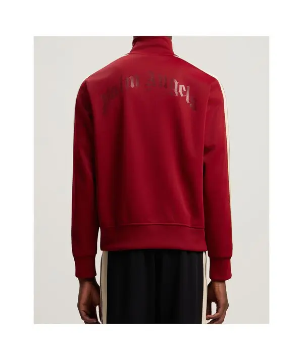 Palm Angels Curved Logo Track Jacket - Red