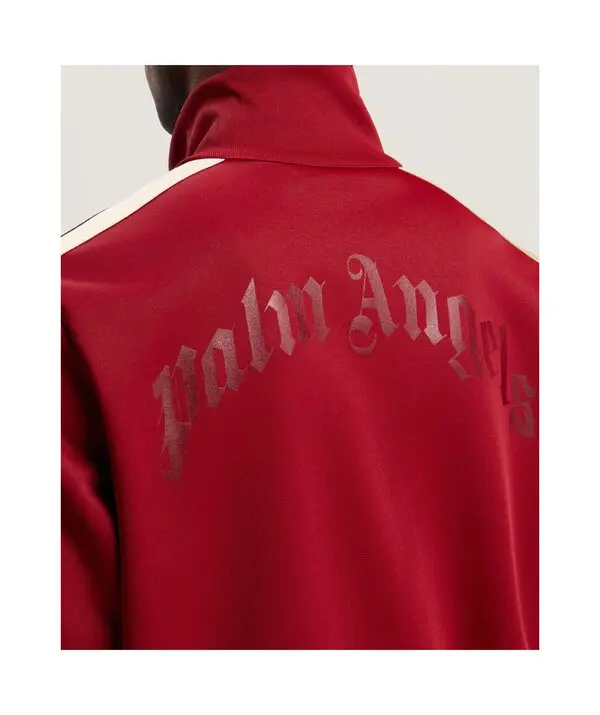 Palm Angels Curved Logo Track Jacket - Red
