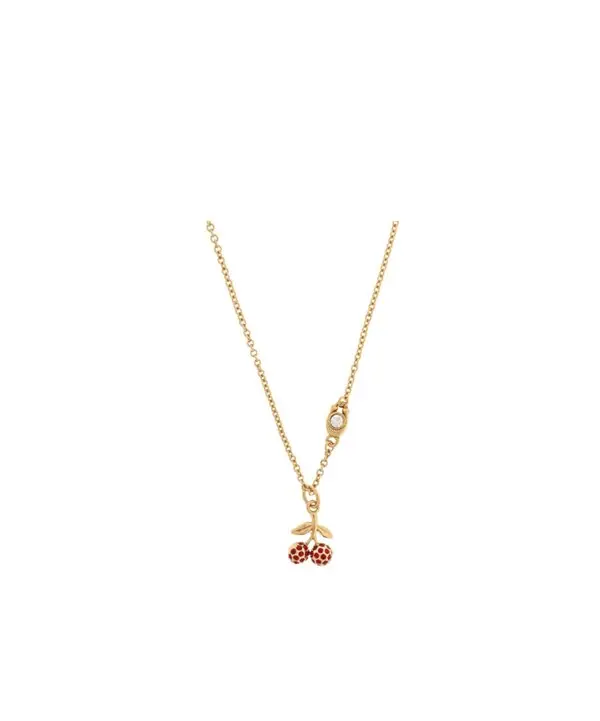 COACH Cherry Pendant Necklace - Yellow