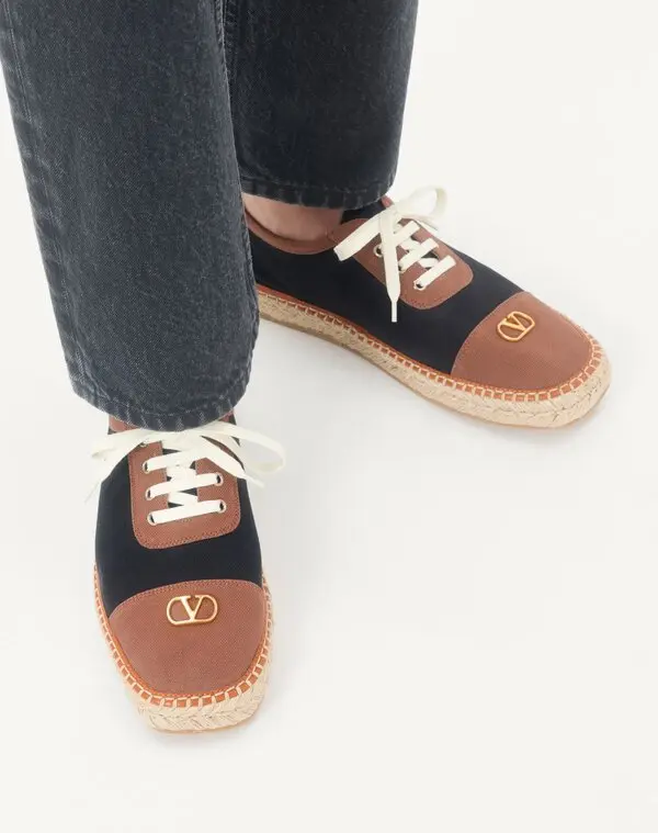 Valentino Garavani Palm Avenue Espadrilles In Canvas
