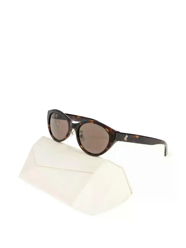 JIMMY CHOO Tortoiseshell-effect Cat-eye Sunglasses