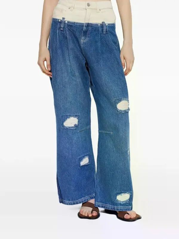 Munthe Nezza Layered-waist Jeans