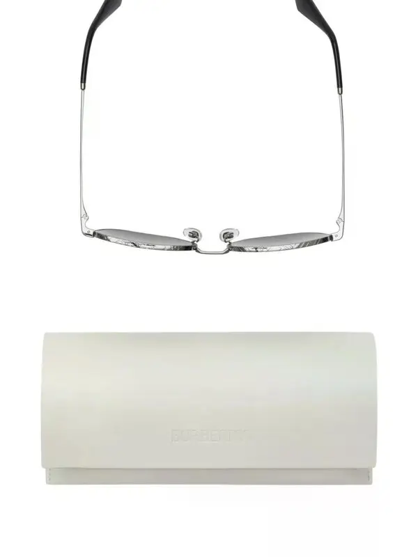 Burberry Metal Check Square Sunglasses