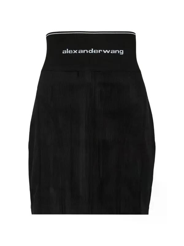 Alexander Wang Ribbed High-waisted Midi Skirt