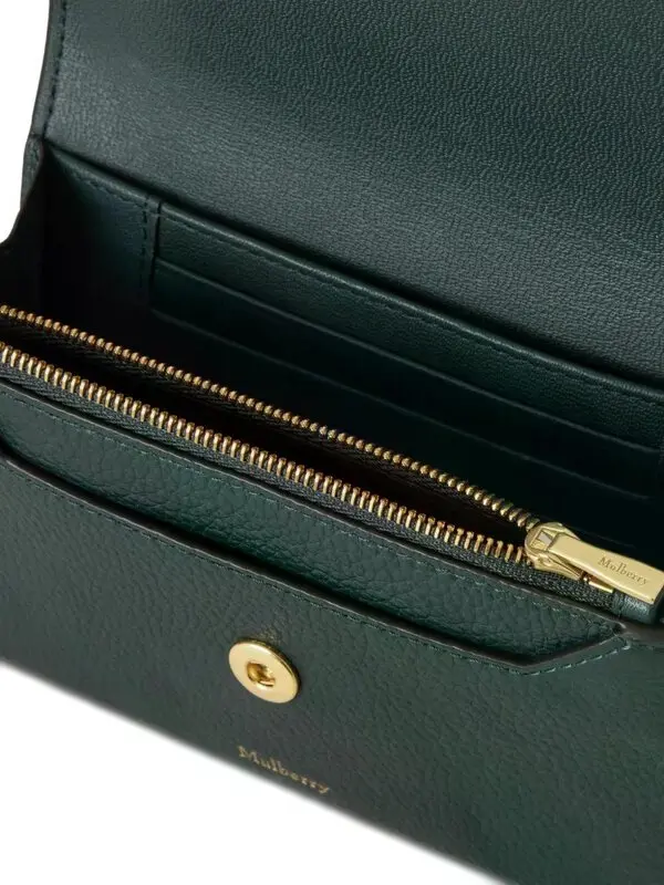 Mulberry Grained-leather Press-stud Wallet