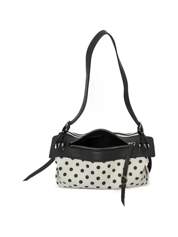MSGM Polka-dot Striped Shoulder Bag