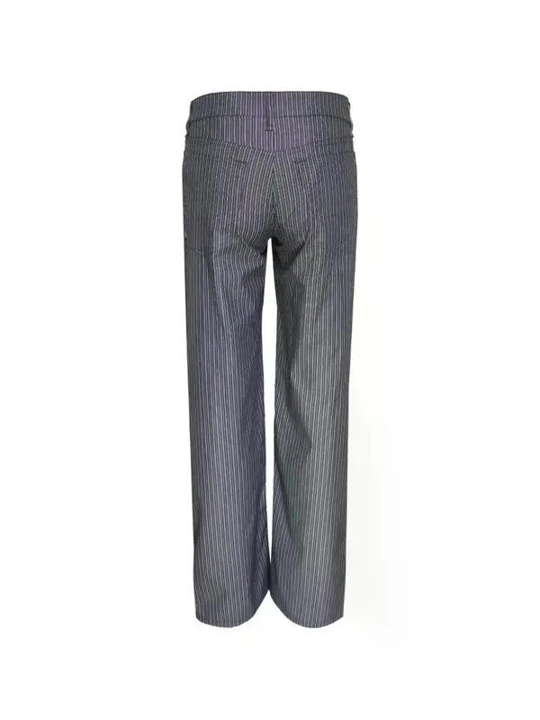 Rag & Bone Cam Striped Straight Trousers