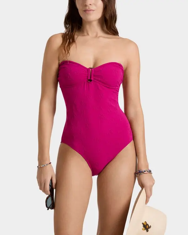 Vilebrequin Jacquard Rose One-piece Swimsuit