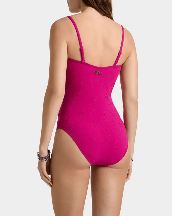 Vilebrequin Jacquard Rose One-piece Swimsuit