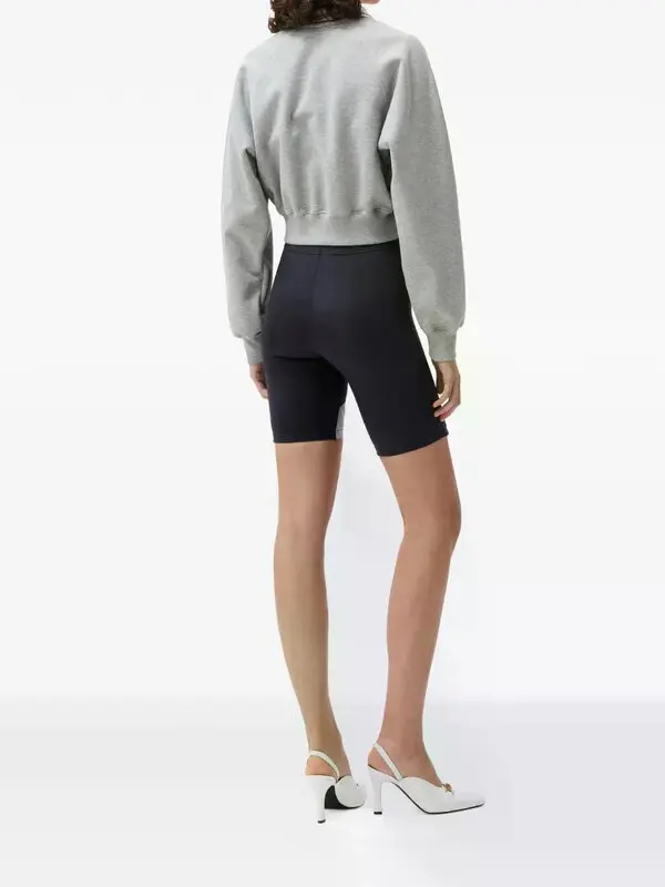 Versace Embroidered Logo Bicycle Shorts
