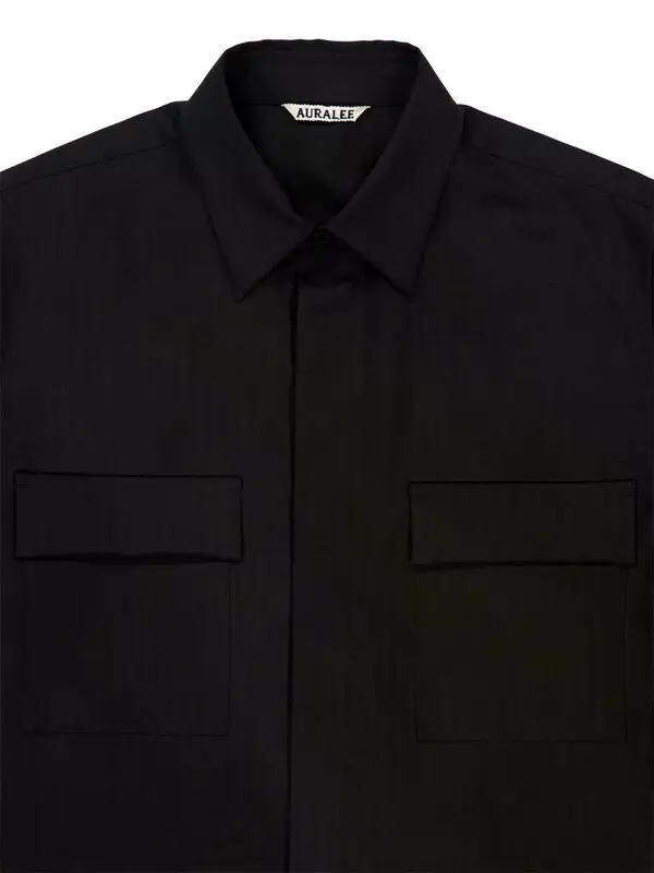 Auralee Flap-pocket Wool Shirt