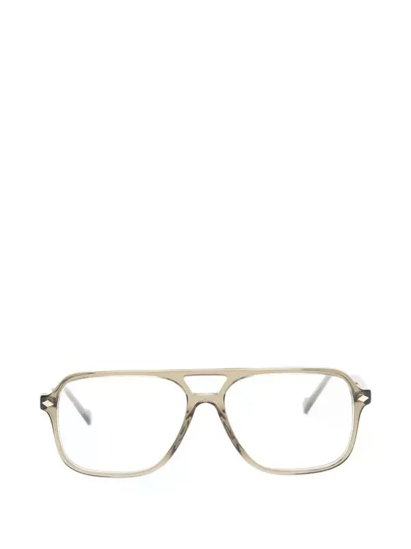 VOGUE EYEWEAR Pilot Frame Double Bridge Glasses - Grey