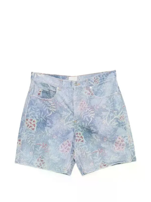MARANT Isabel Floral Print Cotton Shorts