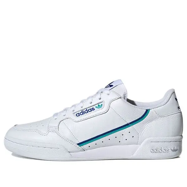 Adidas Continental 80 Shoes - White/blue