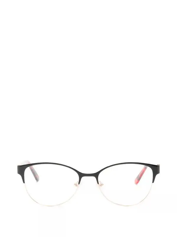 Donna Karan New York Tortoiseshell-effect Cat-eye Glasses - Black