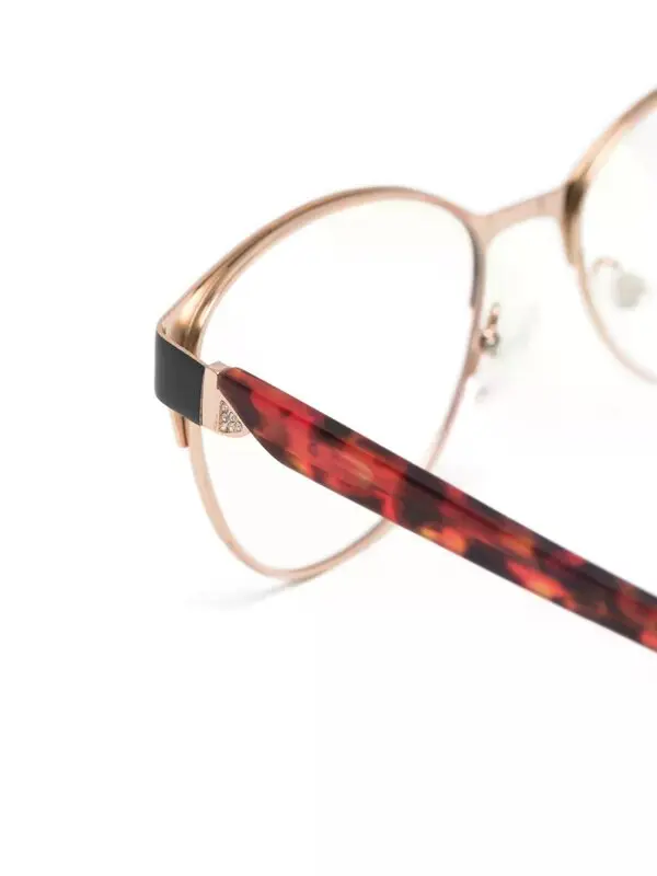 Donna Karan New York Tortoiseshell-effect Cat-eye Glasses