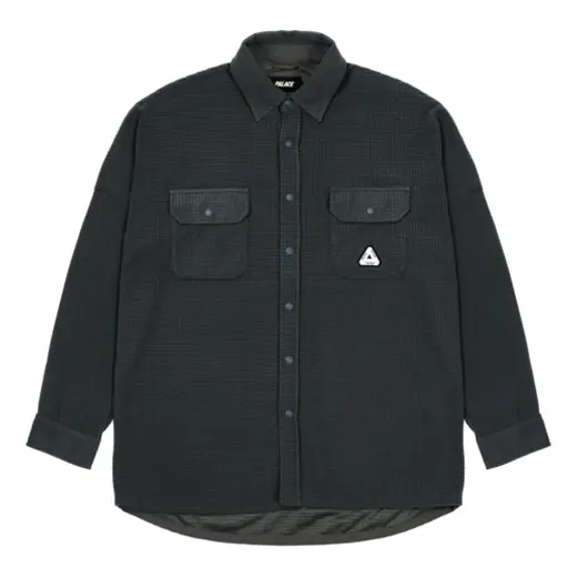 PALACE Fw21 Ultimo Polar Grid Overshirt - Black